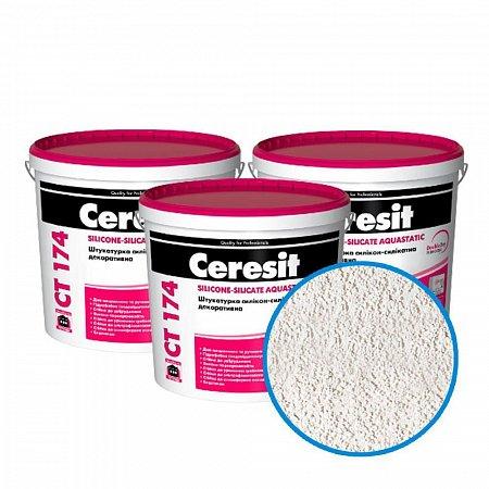 Ceresit СТ 174 Штукатурка силикат-силиконовая, 25 кг., (зерно 1,5 мм ...